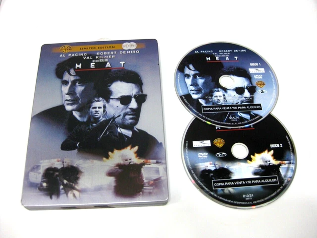 HEAT DVD AL Pacino Robert De Niro Val Kilmer (2 DVD Metal Case) £24.89 ...