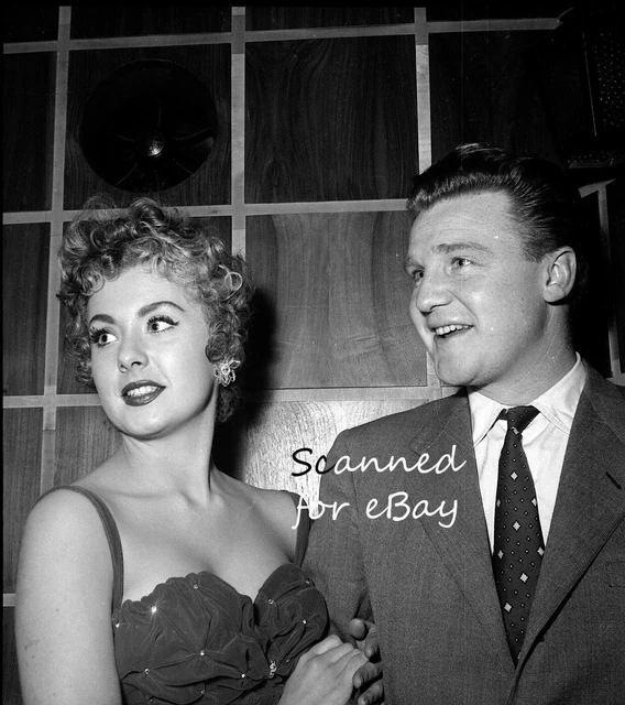 DONALD HOUSTON & Barbara Roscoe Movie Actors London 1956 - 1 Negative £ ...