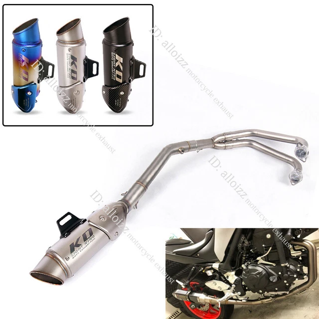 FOR YAMAHA R3 R25 YZF-R3 MT03 Exhaust System 51mm Modified Exhaust ...