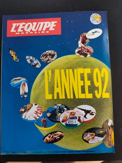 MAGAZINE L'ÉQUIPE SPÉCIAL Bilan 1992 numéro 571 Décembre 1992 EUR 5,00 ...