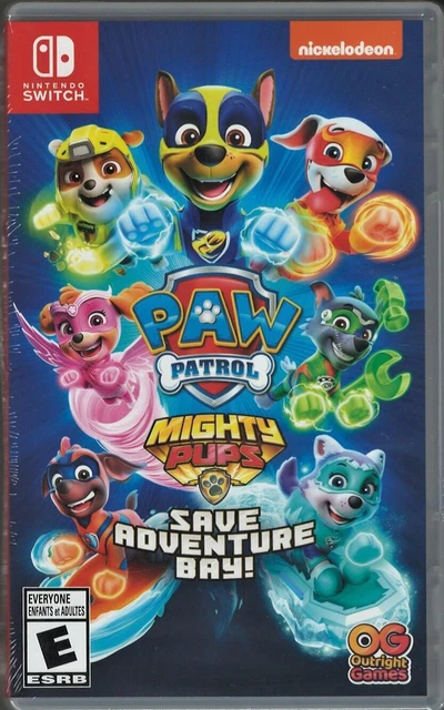 Paw Patrol Mighty Pups Save Adventure Bay Nsw Brandneu Werkseitig