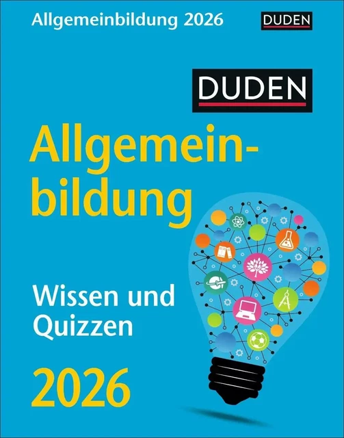 THOMAS HUHNOLD | Duden Allgemeinbildung Tagesabreißkalender 2026 ...