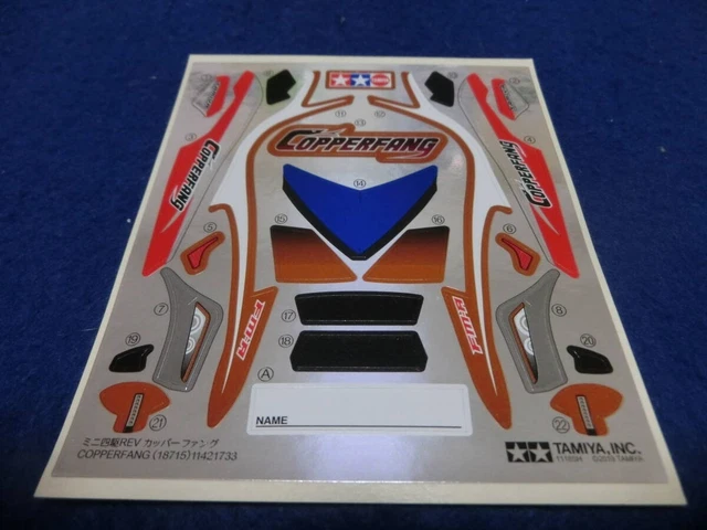 TAMIYA MINI 4WD Copper Fang Sticker Used Non Standard Mail £48.30 ...