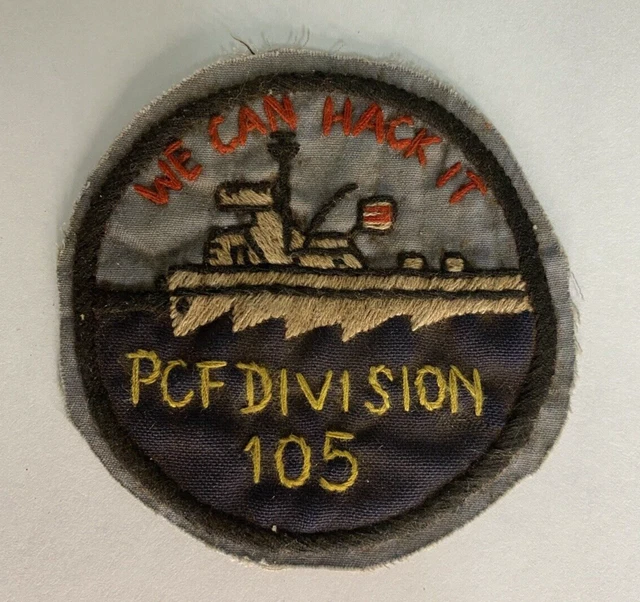 HAND MADE VIETNAM War Navy Patrol Craft PCF DIVISION 105 "WE CAN HACK ...
