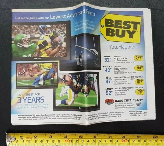BEST BUY VINTAGE 2008 CATALOGUE USA Brochure TV Computer Video Shop £10 ...