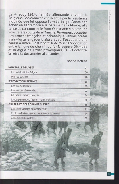 LA GRANDE GUERRE N°51 1914 Bataille De L'yser / Fusilier Marin Fr ...