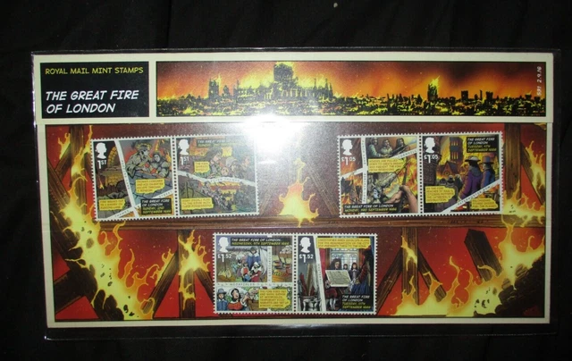 THE GREAT FIRE Of London - Pack #531 - Royal Mail Presentation Pack ...