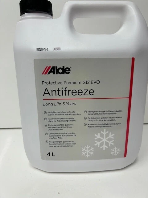 ALDE PREMIUM G12 Antifreeze Fluid Caravan Motorhome Central Heating System 4 Ltr £49.99 ...