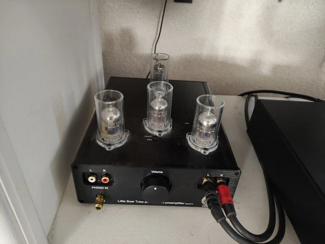 PREAMPLIFICATEUR PHONO MM tube Nobsound Little Bear T11 6N2/12AX7 EUR ...