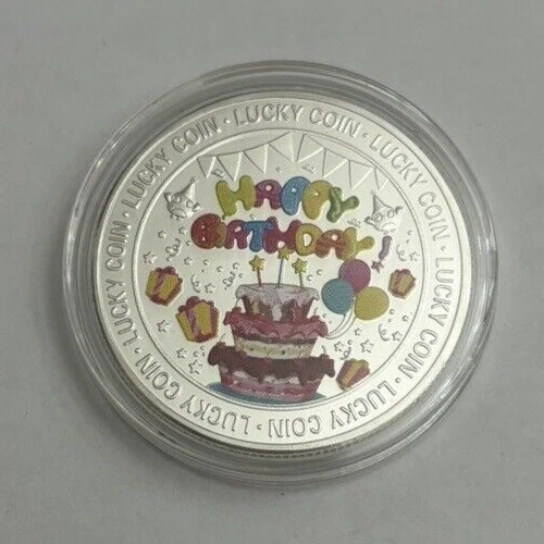 SILVER &HAPPY BIRTHDAY& Coin - Wishes & Luck $50.00 - PicClick CA