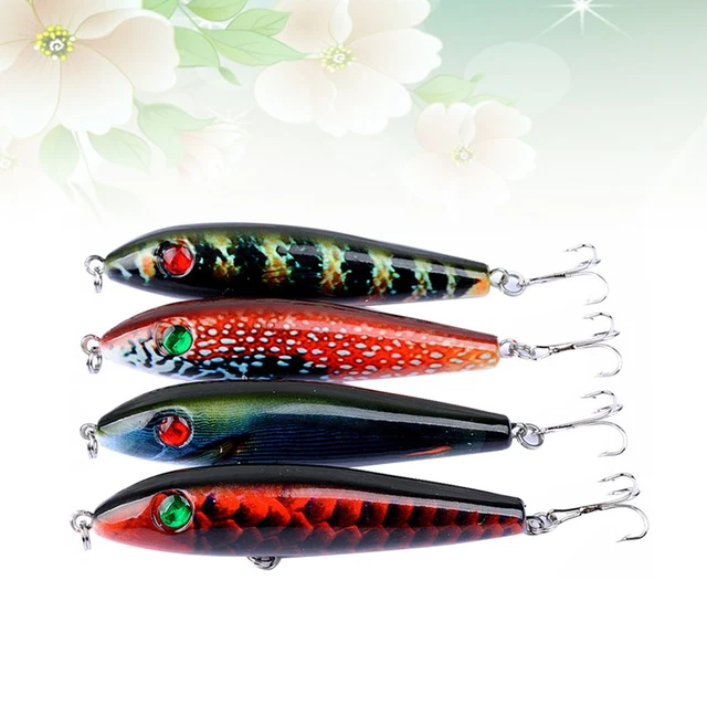 2 PIECES SIMULATION Fishing Lure Set Beginner Bass Artificial Sea Lures ...