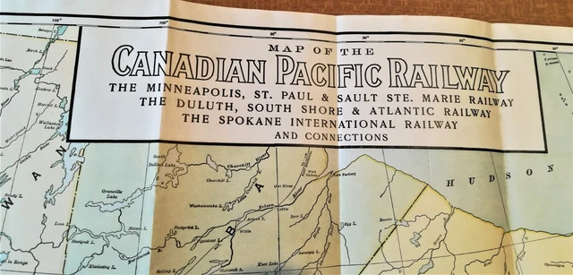 CARTE DU CHEMIN de fer canadien pacifique EUR 30,00 - PicClick FR