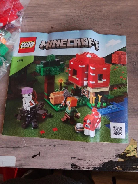 LEGO 21179 MINECRAFT the mushroom house set £4.45 - PicClick UK