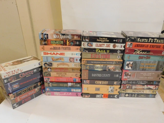 LOT OF 40 Sealed VHS Movies 1950s 60s Classic Westerns Cowboy 50s 1960s ...