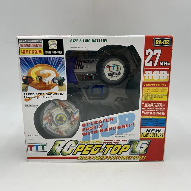 RA-02 RC DRAGOON V2 Radio Control Beyblade 27MHz Vintage Off Brand ...
