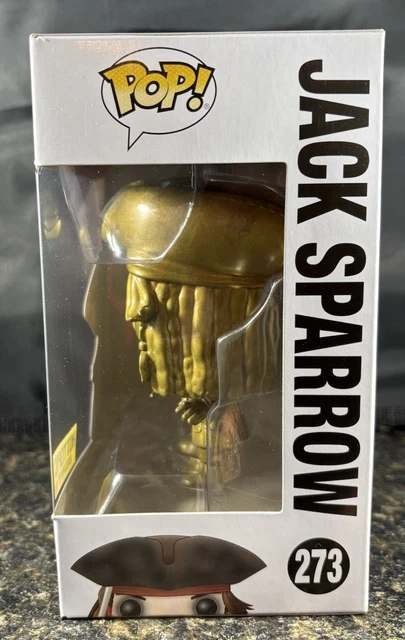 FUNKO POP CAPTAIN Jack Sparrow Gold Pirates Of The Caribbean Hot Topic ...