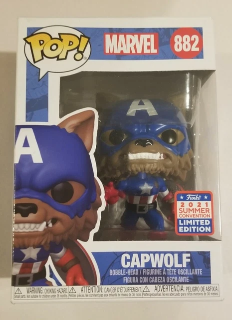 CAPWOLF FUNKO POP Marvel #882 2021 Funkon Amazon exclusif *boîte ...