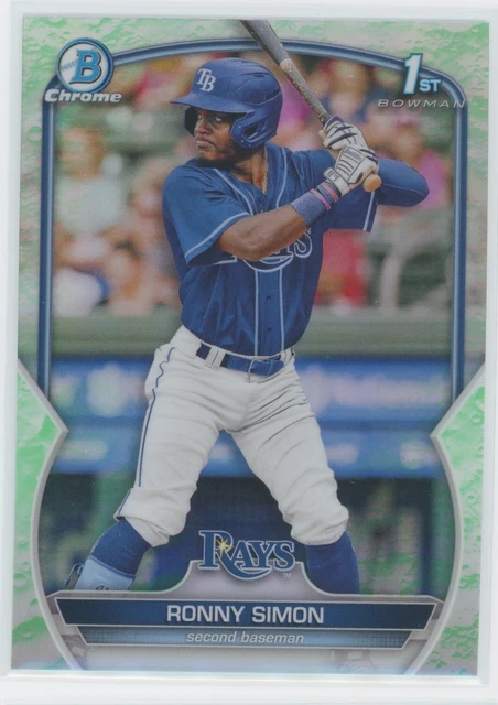 RONNY SIMON 2023 Bowman Chrome 1Er Réfracteur De Lueur Lunaire #Bcp-112 ...