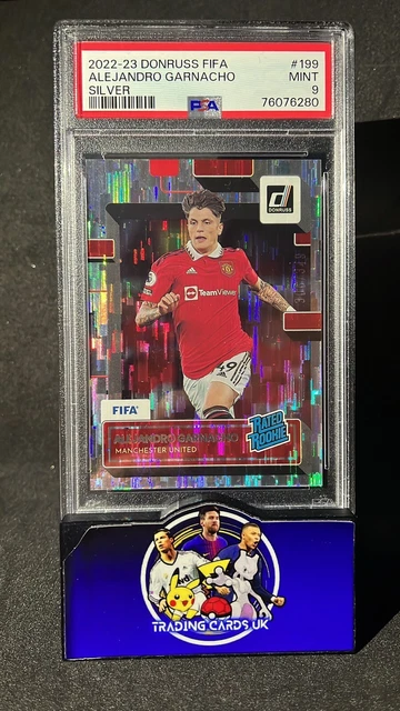 ALEJANDRO GARNACHO 2022-23 Donruss FIFA argento /349 PSA 9 Manchester ...