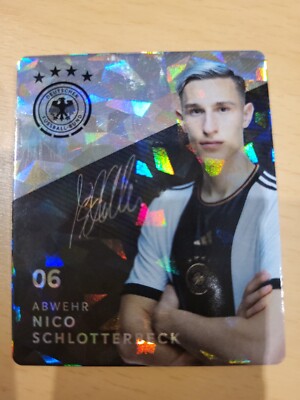 REWE TRADING CARDS 2022 World Cup Qatar - number 6 (Nico Schlotterbeck ...