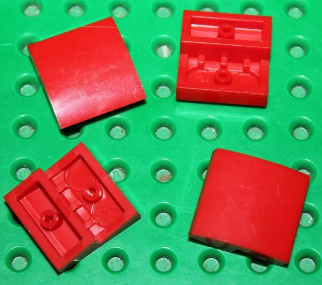4 X Lego Red Slope Curved 2x2 ref 15068 sets 75222 71748 75913 10248 ...