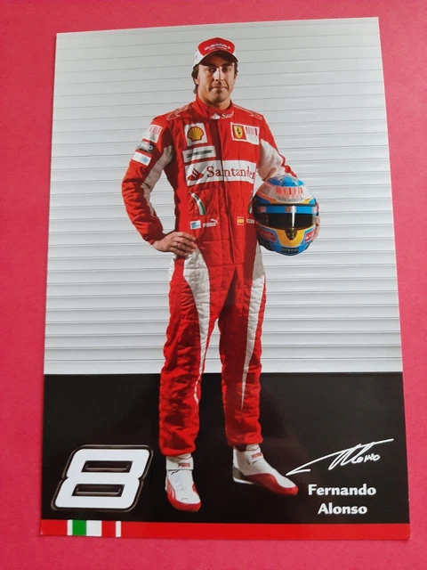 FERNANDO ALONSO OFFICIAL Ferrari Card EUR 15,00 - PicClick FR