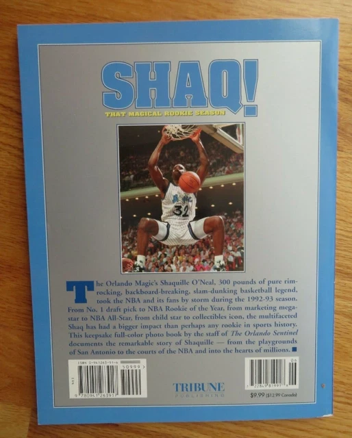 SHAQ MAGAZINE SHAQUILLE O'Neal That Magical Rookie Season 1992-93 NBA ...
