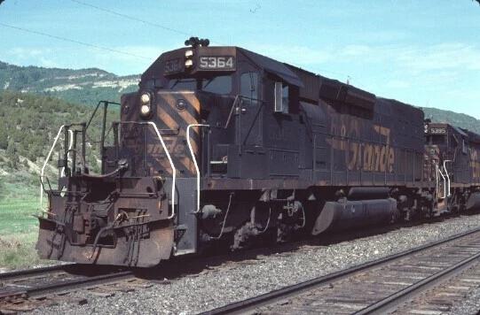 DRGW 5364 SD-40-2T Narrows Ut (Rio Grande) Diapositive Originale 05-26-92 T7-12 EUR 4,38 ...