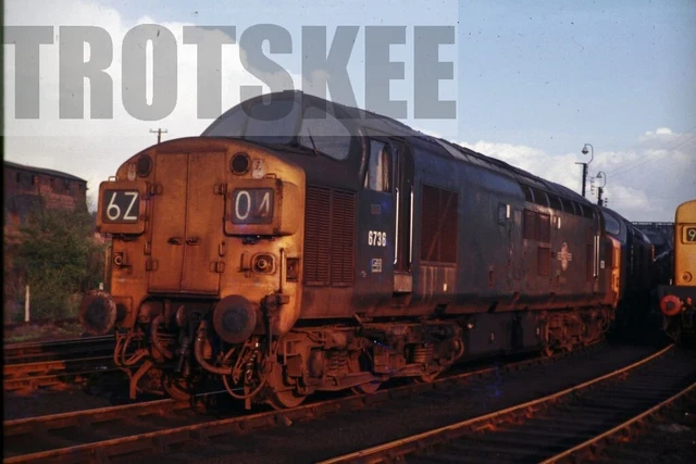 35MM SLIDE BR British Railways Diesel Loco Class 37 D6736 c1970 ...