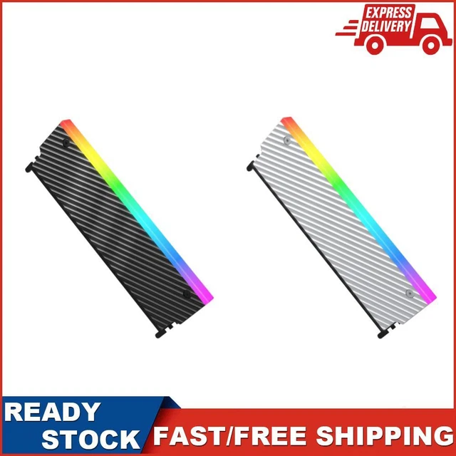 5V 3PIN ARGB RAM Heatsink Radiator Cooler for DDR2 DDR3 DDR4 DDR5(Black) £13.67 - PicClick UK