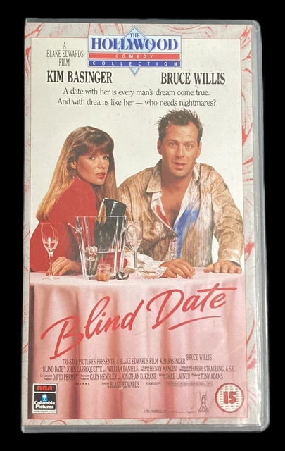 BLIND DATE VHS Video Movie 1989 Bruce Willis Kim Basinger Romance ...
