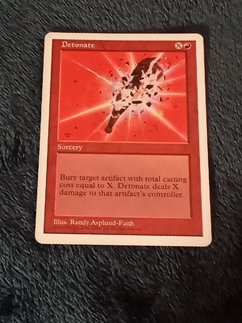 MAGIC: THE GATHERING 'Detonate' 5e édition carton rouge rare EUR 2,29 ...