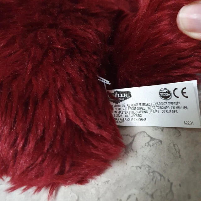 FUGGLER WIDE EYED Weirdo Burgundy Fluffy Funny Ugly Monster Soft Toy ...