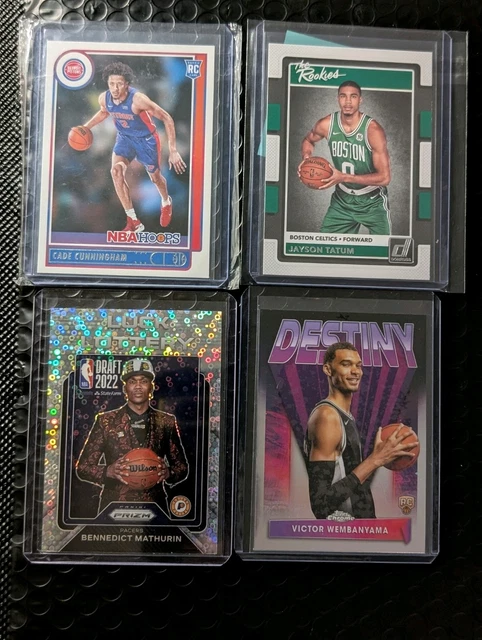 💥WEMBANYANA 💥 TATUM 💥 Cunningham 💥 Mathurin ROOKIE LOT 👀 $77.22 ...