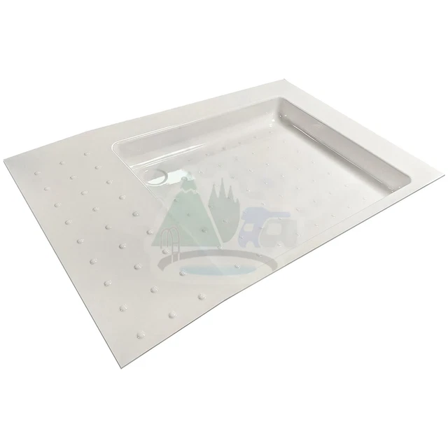UNIVERSAL SHOWER TRAY With Non Slip Surface Campervan Caravan Motorhome ...