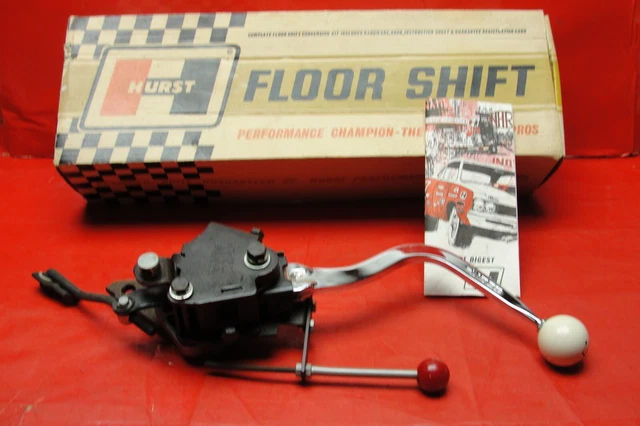 NOS HURST SHIFTER 64-67 Mopar A Body Console For Non Console W/ Reverse ...
