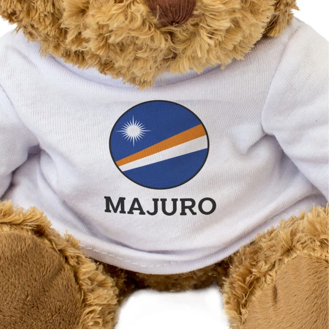 MAJURO (MARSHALL ISLANDS FLAG ROUNDEL) - Teddy Bear - Souvenir Gift ...