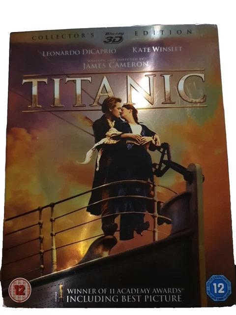 TITANIC BLU-RAY (2012)3D Leonardo DiCaprio, Cameron (DIR) cert 12 4 ...