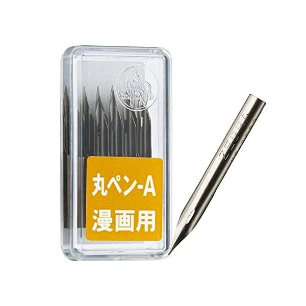 ZEBRA COMIC PEN Nib, Mapping Pen (Maru Pen) , Pack of 10 (PM-1C-A-K ...