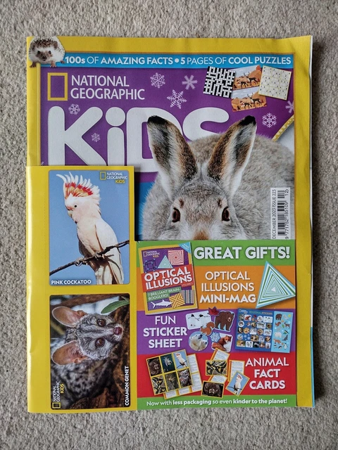 NATIONAL GEOGRAPHIC KIDS Magazine December 2023 with Sticker Sheet ...