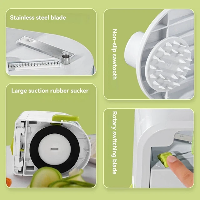 VEGETABLE GRATER POTATO Spiral Slicer Whirlwind Fruit Vegetable ...