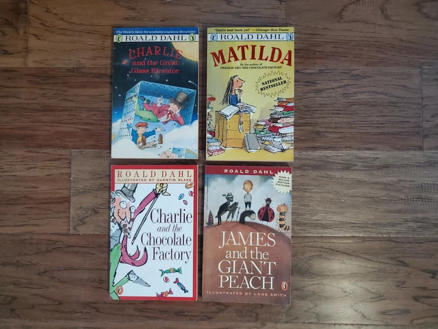 ROALD DAHL CHARLIE Chocolate Factory, Matilda, James & Giant Peach ...