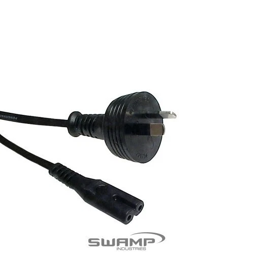 POWERMASTER MAINS PLUG to IEC-C7 Figure 8 Power Cable - 2m $7.49 ...