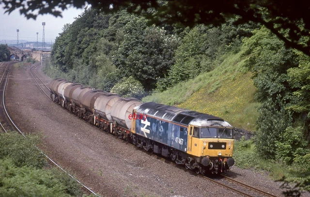ORIGINAL 35MM SLIDE BR Class 47 no.47467 Horbury cutting +rights for ...