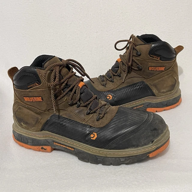 WOLVERINE OVERPASS MEN’S Size 13 EW Composite Toe Waterproof Work Boots ...