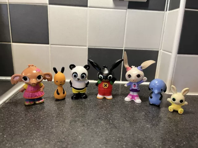 CBEEBIES BING FIGURES x 7 Bing Flop Pando Sula Amma Coco Charlie £14.24 ...