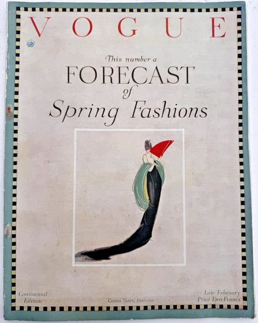 1918 CONTINENTAL VOGUE WW1 war effort France Paris Dreicer Lanvin ...