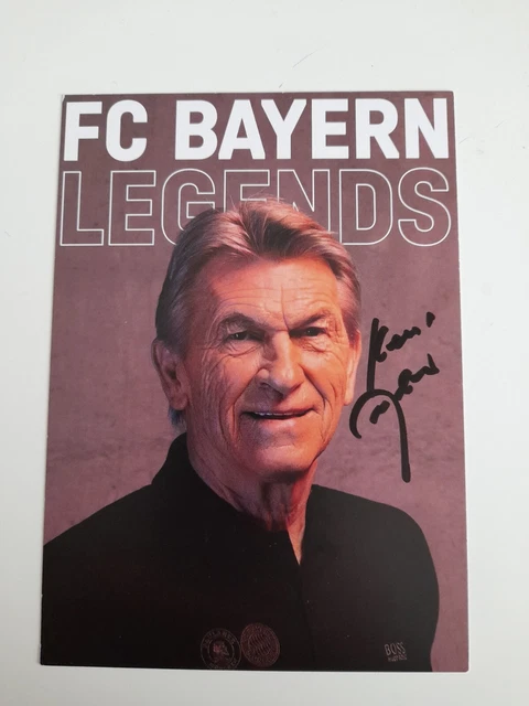 ORIGINAL FC BAYERN Legends-Karte von Klaus Augenthaler, Weltmeister ...