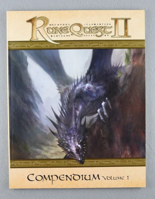 RUNE QUEST II Compendium Vol 1 Mongoose Publishing RQII Book RPG Guide ...