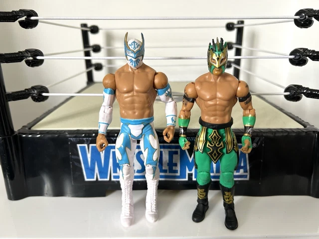 WWE SIN CARA & Kalisto Wrestling Figures Mattel Bundle Masked Lucha ...
